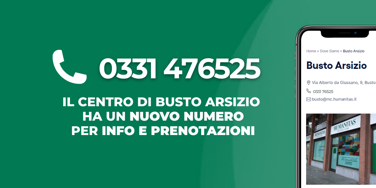 Humanitas Medical Care di Busto Arsizio: nuovo numero di telefono - Humanitas Medical Care